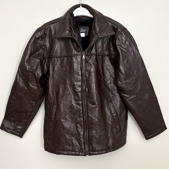 Haband | Jackets & Coats | Mens Lined Quilted Leather Jacket M | Poshmark